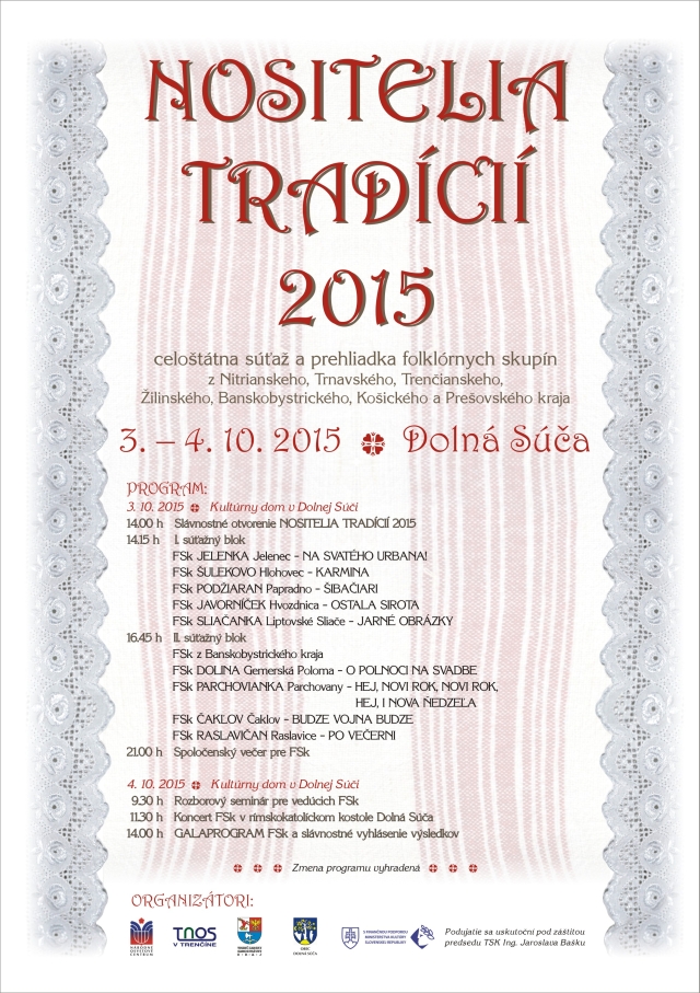 Nositelia tradícií – Národné osvetové centrum